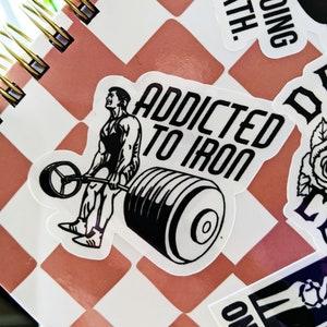 Fitness Sticker Pack / Protein Shaker Bottle Stickers / Weightlifter ...