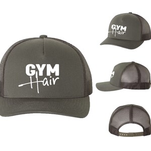 Gym Hair Trucker Hat / Workout Hat / Women's Gym Hat / Weightlifting ...