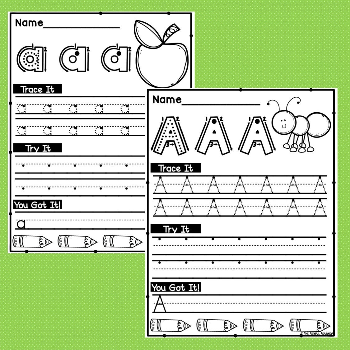 Handwriting Tracing Letters Alphabet Practice Pages - Etsy