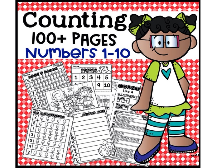 Kindergarten Math Worksheets : Numbers 1-10 I Know the Number Distance ...