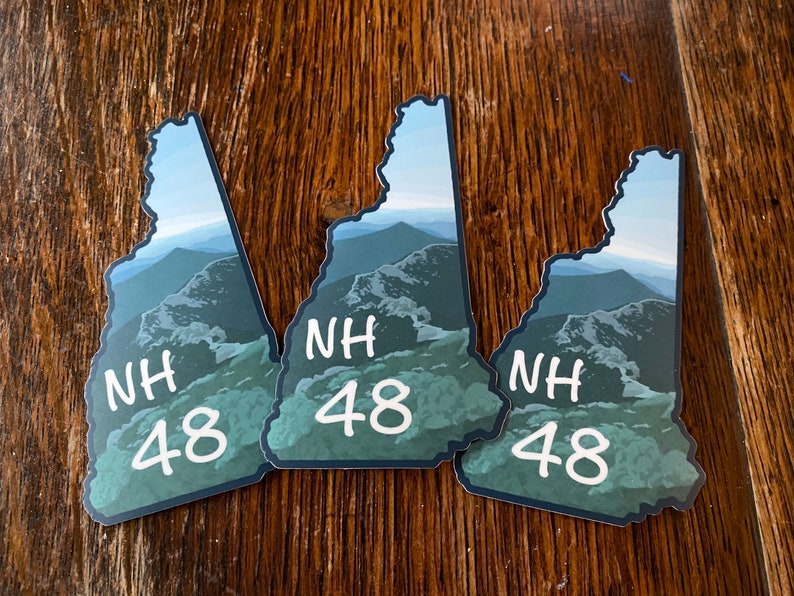 NH 48 Franconia Ridge Sticker - Etsy