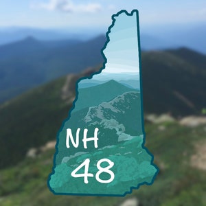 NH 48 Franconia Ridge Sticker - Etsy