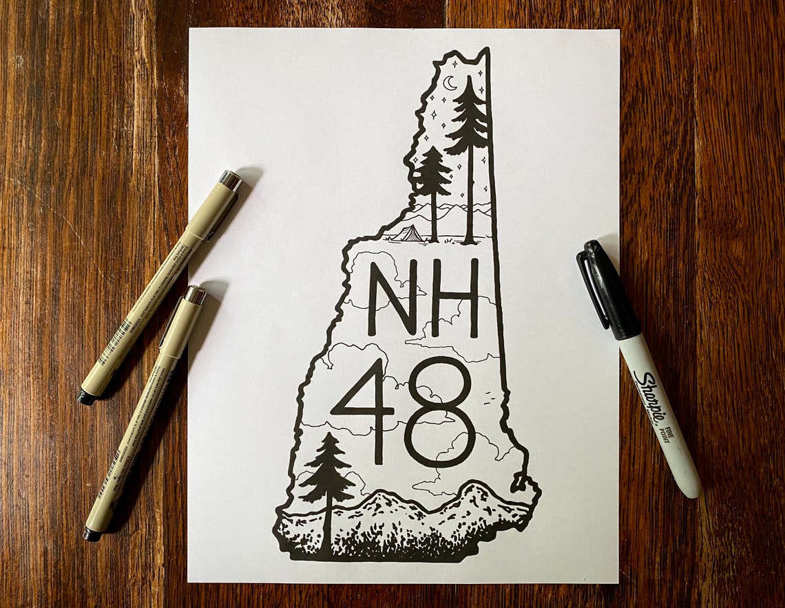 NH 48 Downloadable Design - Etsy