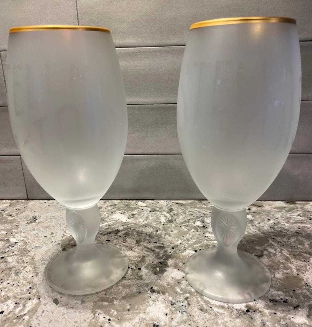 Frosted Stella Glasses - Etsy