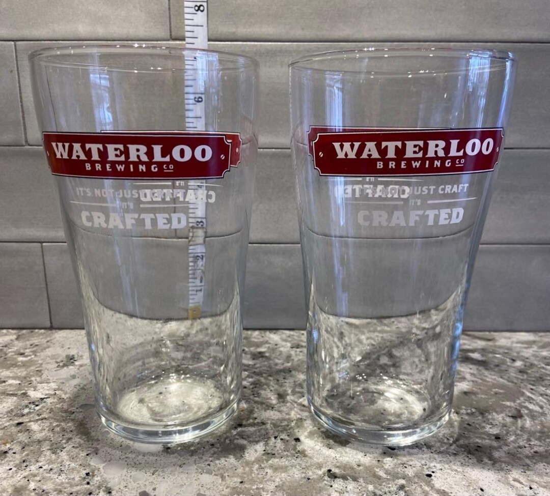 Waterloo Brewery Pint Glasses - Etsy