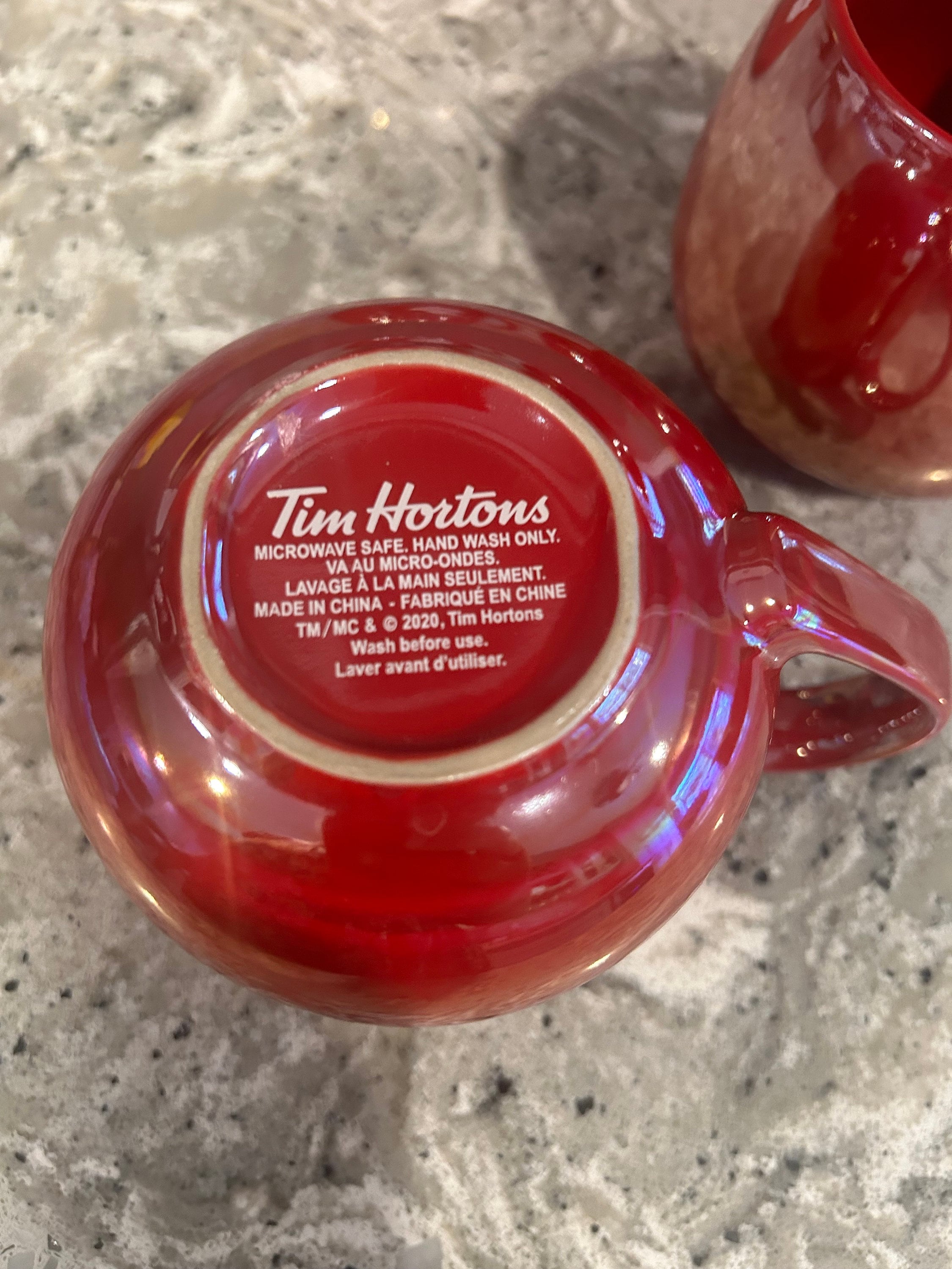 Tim Hortons Red Canada Irridesent Mugs Limited Edition - Etsy