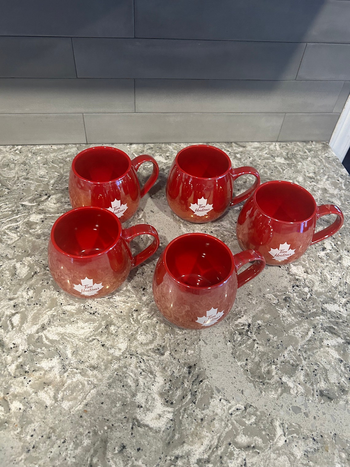 Tim Hortons Red Canada Irridesent Mugs Limited Edition - Etsy