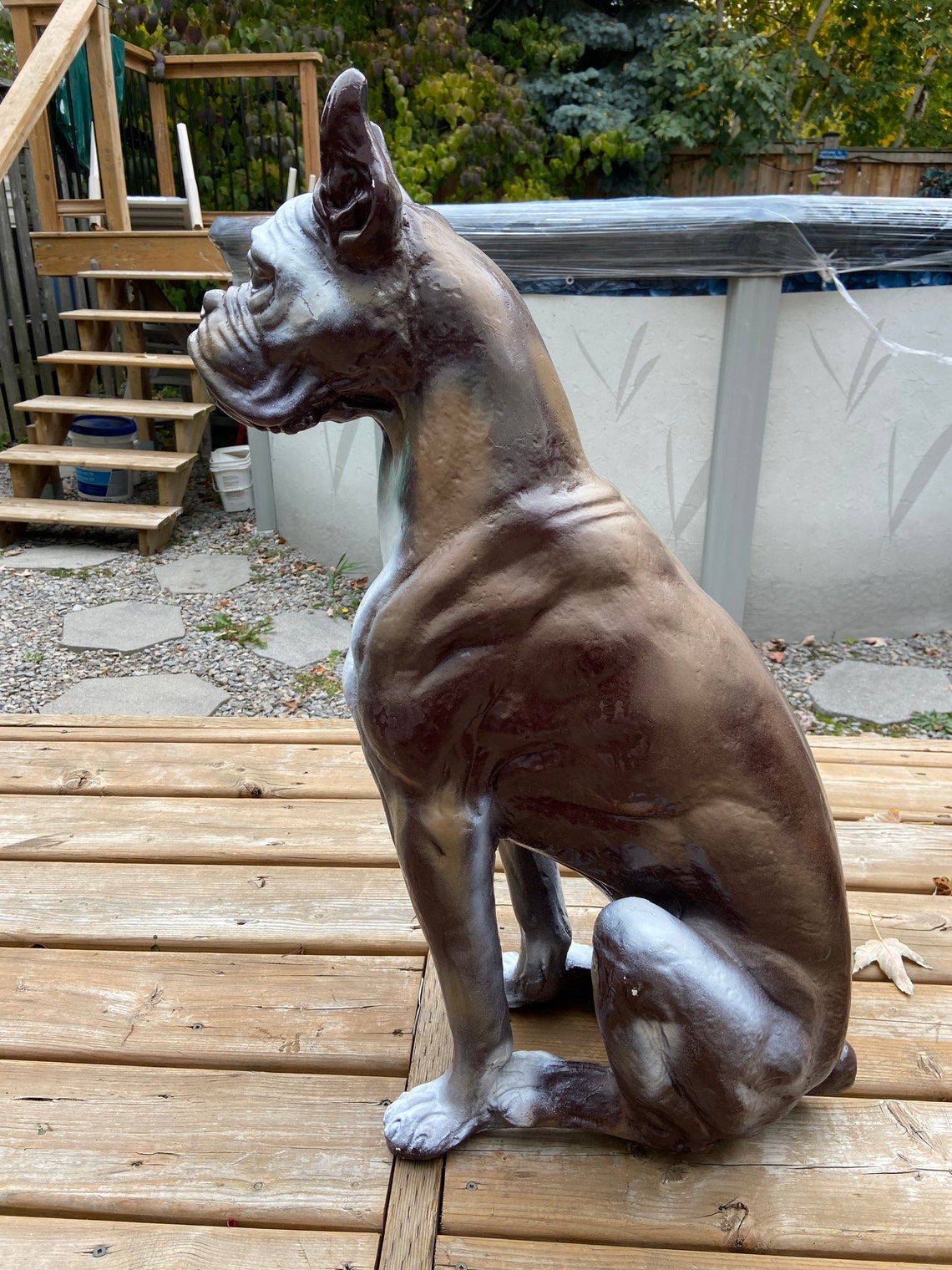 Boxer Dog Statue Lifesize - Etsy