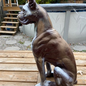 Boxer Dog Statue Lifesize - Etsy