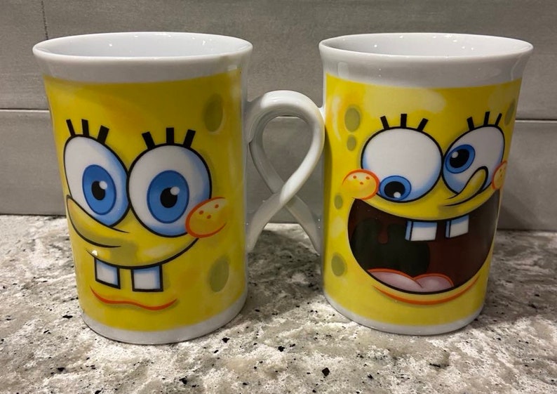 Spongebob Squarepants Coffee Mugs - Etsy