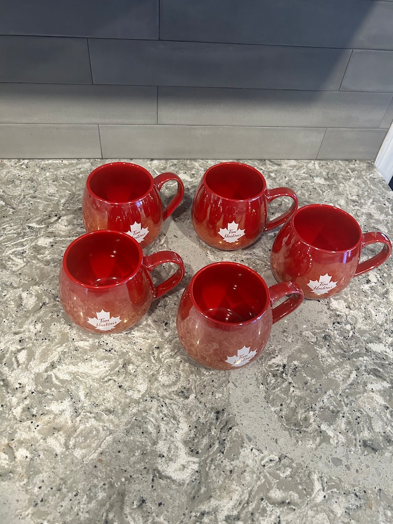 Tim Hortons Red Canada Irridesent Mugs Limited Edition - Etsy