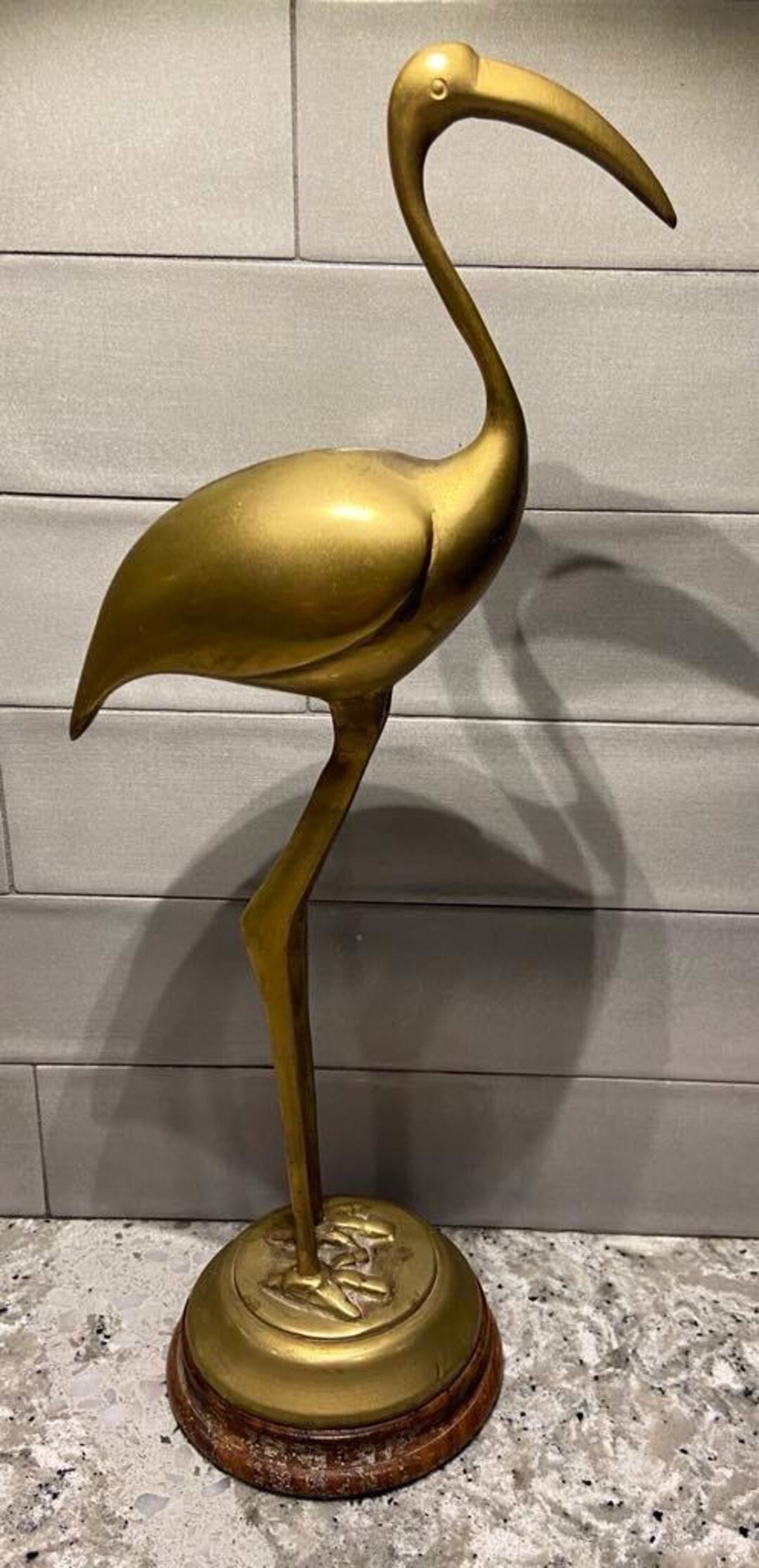 Beautiful Brass Stork. - Etsy