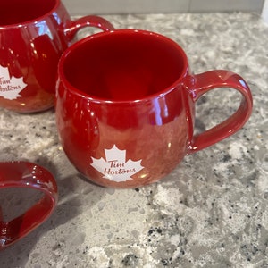Tim Hortons Red Canada Irridesent Mugs Limited Edition - Etsy