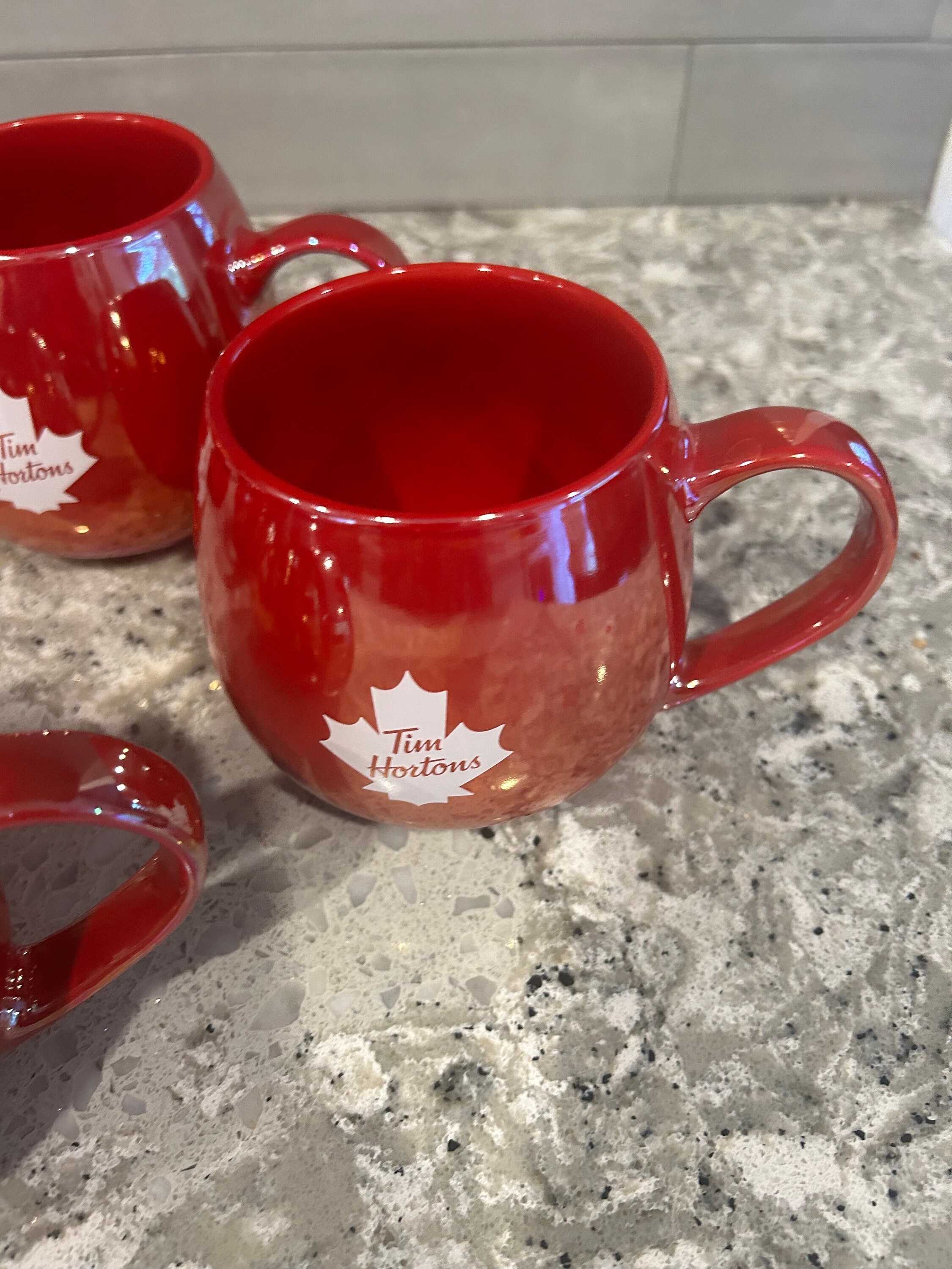 Tim Hortons Red Canada Irridesent Mugs Limited Edition - Etsy