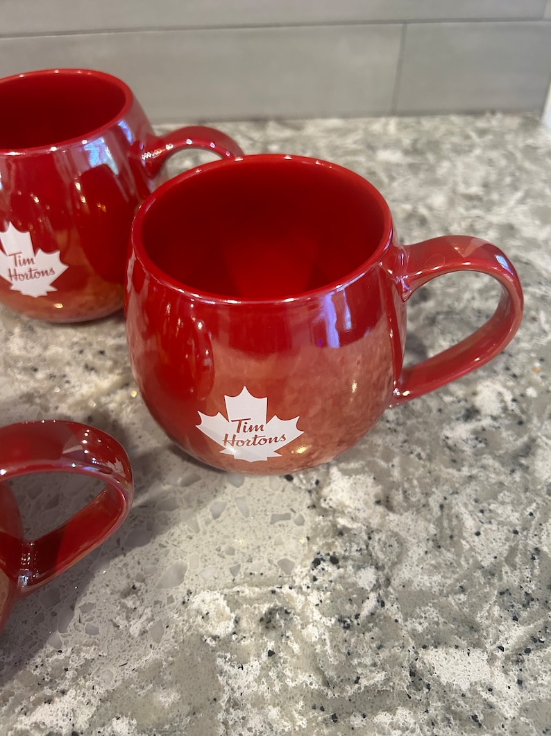 Tim Hortons Red Canada Irridesent Mugs Limited Edition - Etsy