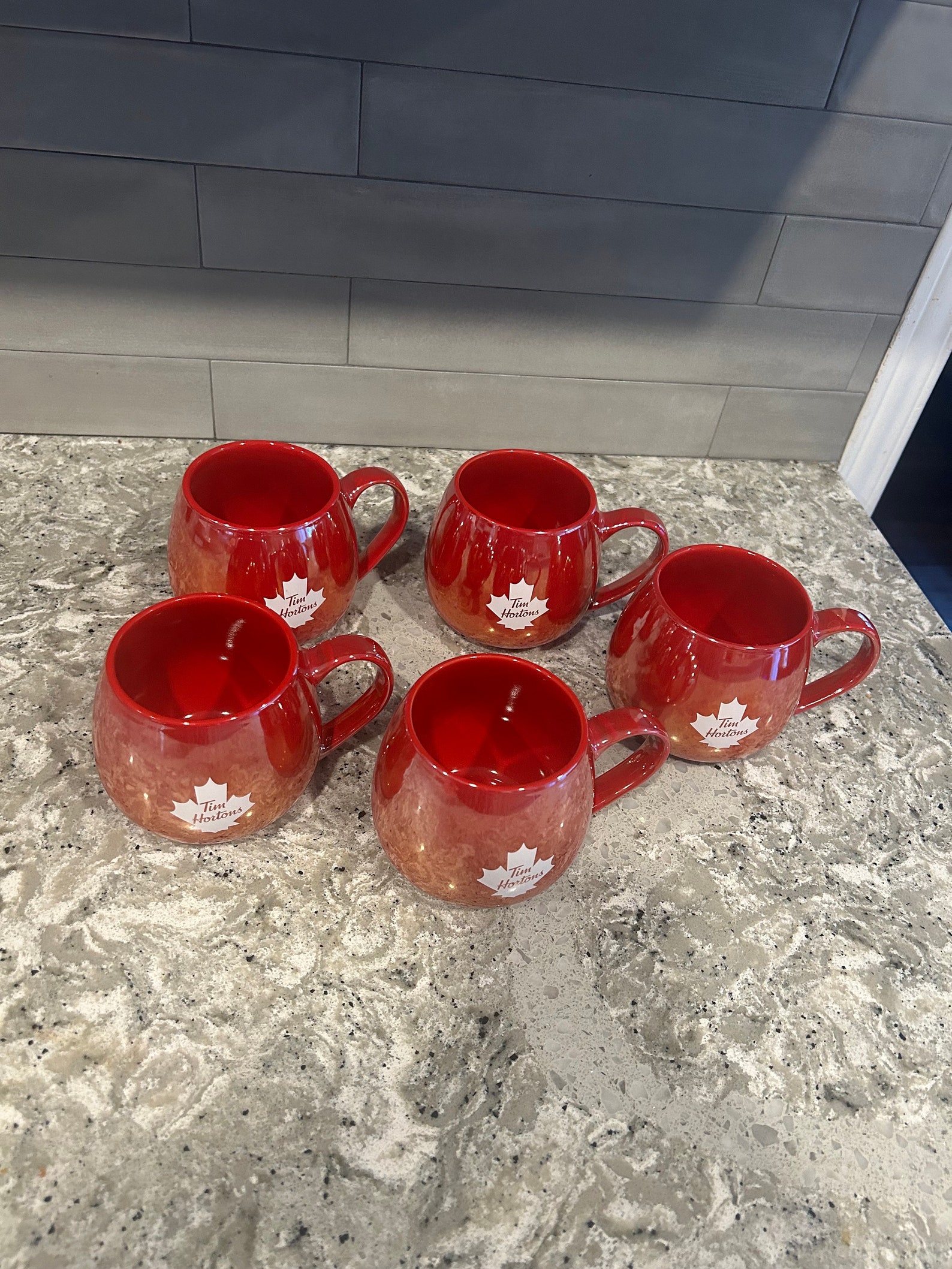 Tim Hortons Red Canada Irridesent Mugs Limited Edition - Etsy