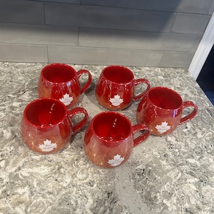 Tim Hortons Red Canada Irridesent Mugs Limited Edition - Etsy