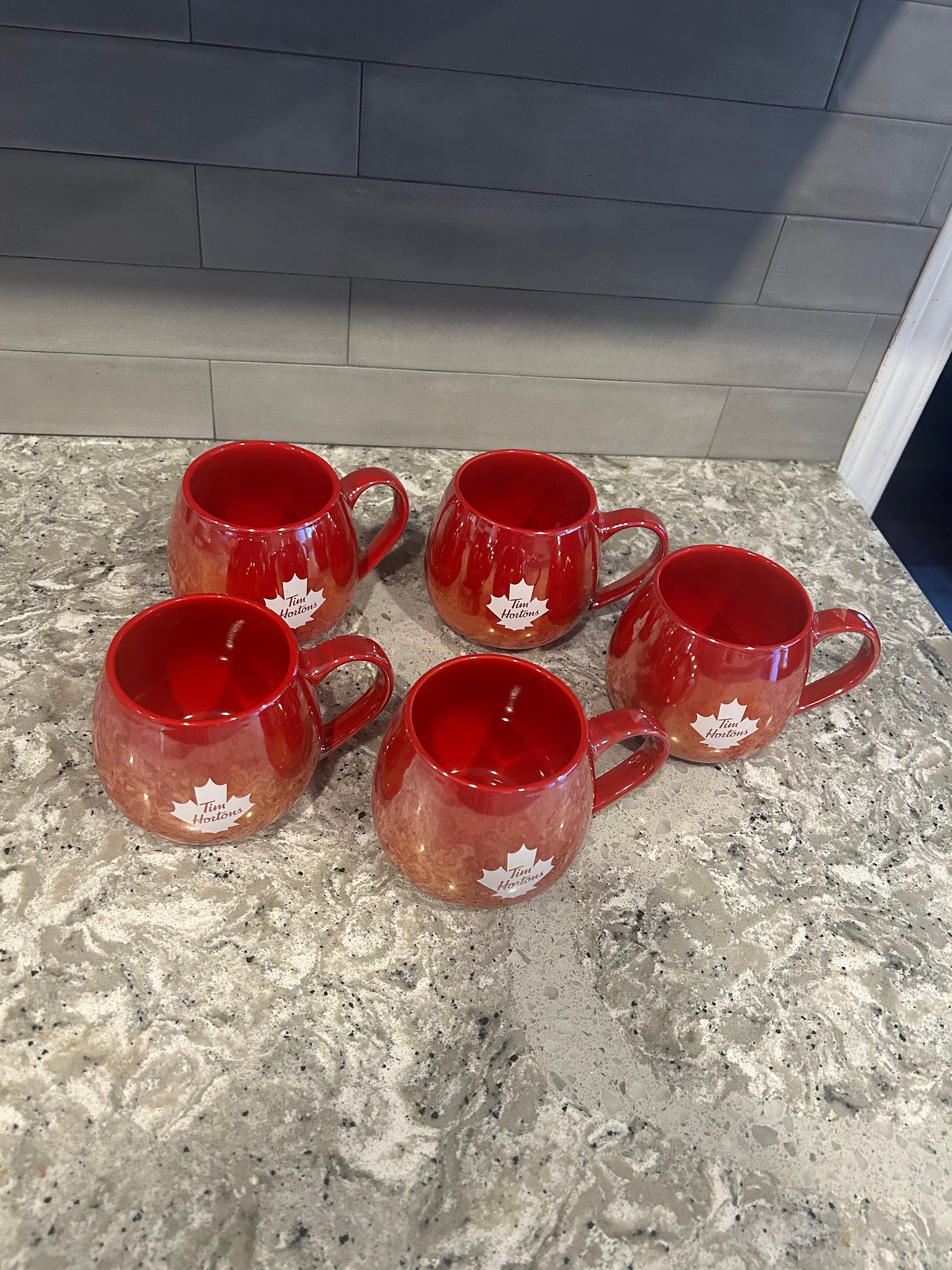 Tim Hortons Red Canada Irridesent Mugs Limited Edition - Etsy