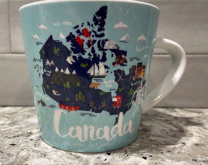 Canada Map Mug - Etsy