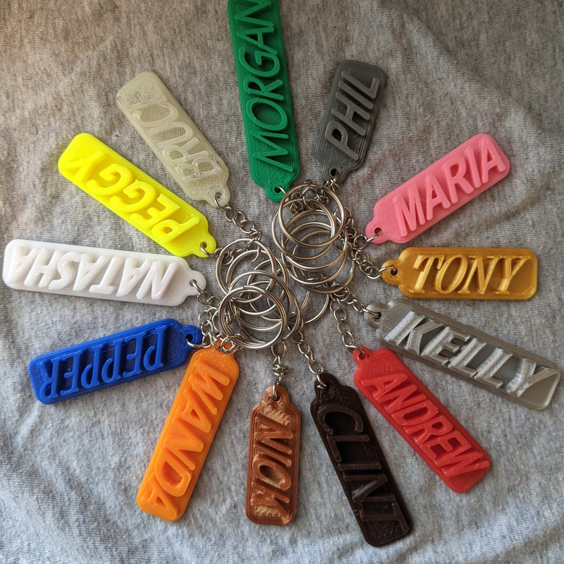 3d Printed Keychains - Etsy