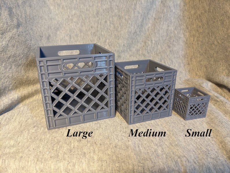 Mini Milk Crate - 3D Printed - Etsy