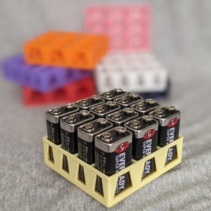 9 Volt Battery Holder / Organizer 3D Printed - Etsy