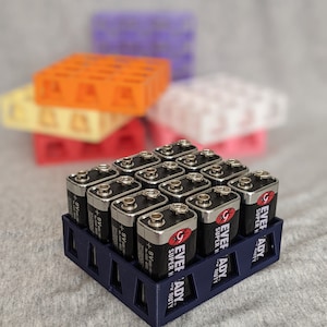 9 Volt Battery Holder / Organizer - 3D Printed - Etsy