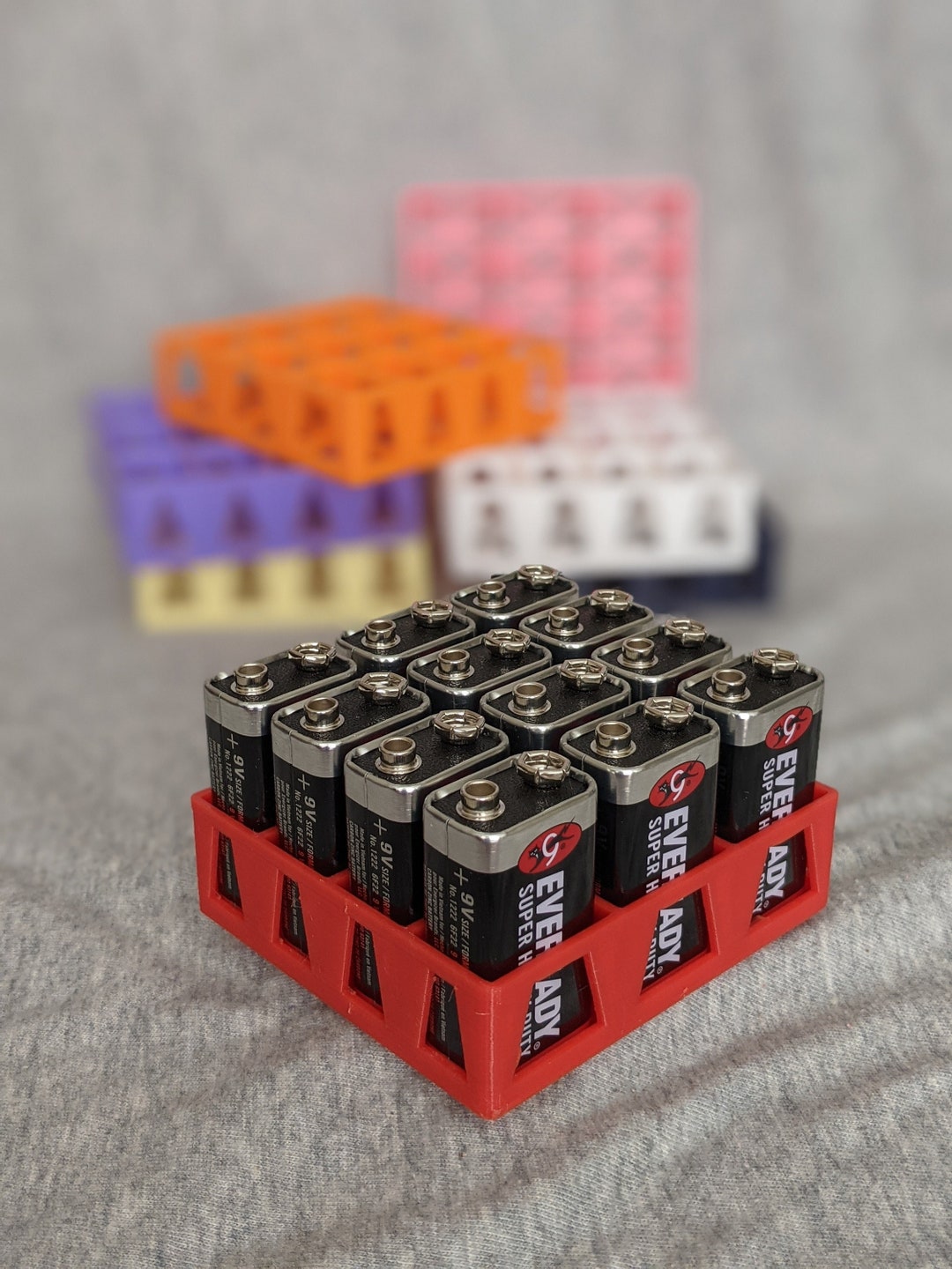 9 Volt Battery Holder / Organizer - 3D Printed - Etsy