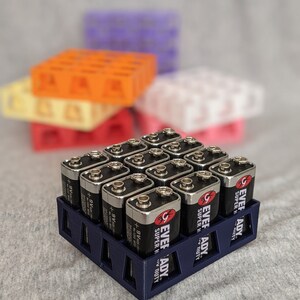 3D Printed 9 Volt Battery Holder / Organizer 2 Pack - Etsy Australia