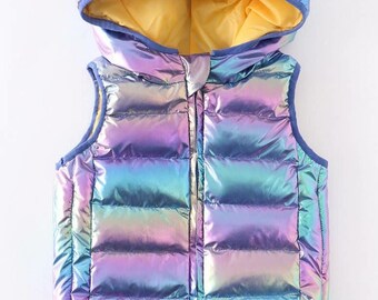 Girls Puffer Vest - Etsy