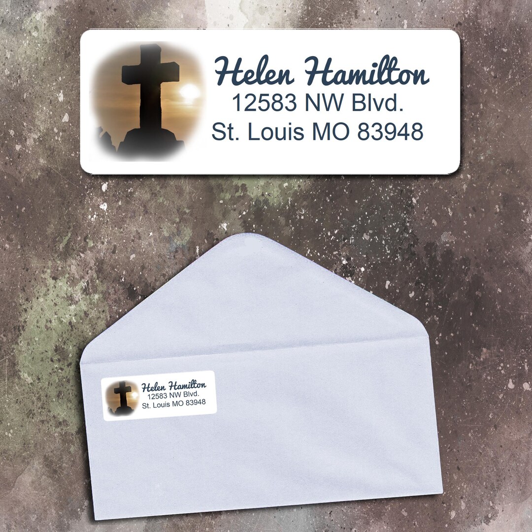 Return Address Labels. Buy 2 Get 1 FREE! Customized Jesus Cross ...