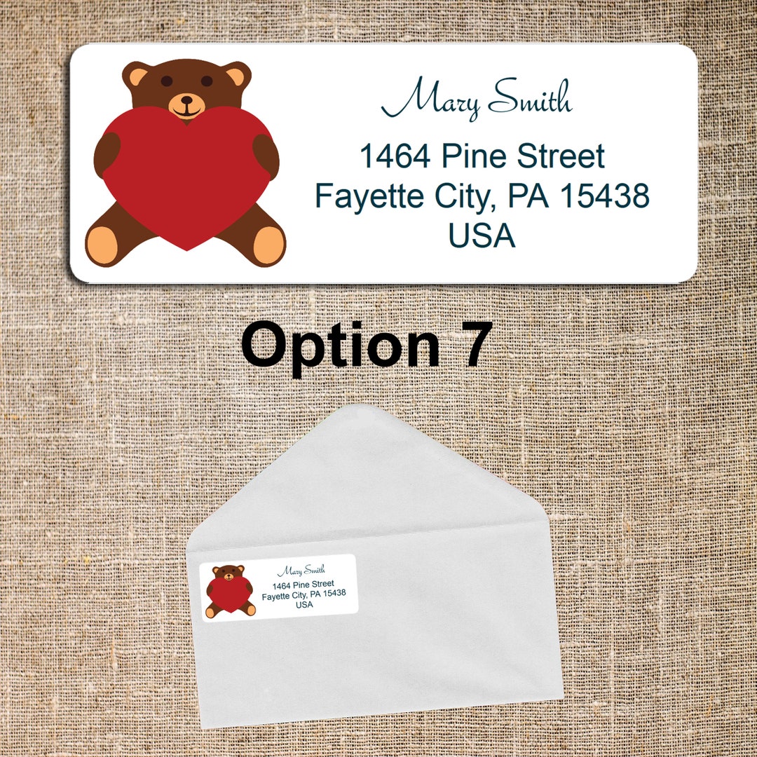Cute Address Labels | Returnmailing Labels | 9 Different Images to ...