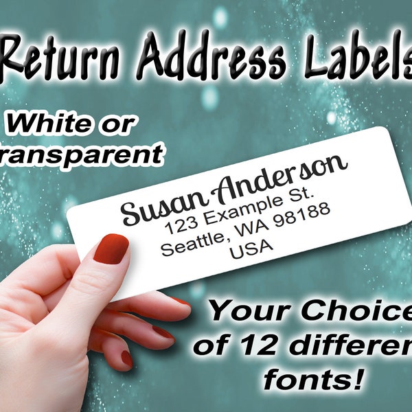 Personalized Labels for Envelope - Etsy