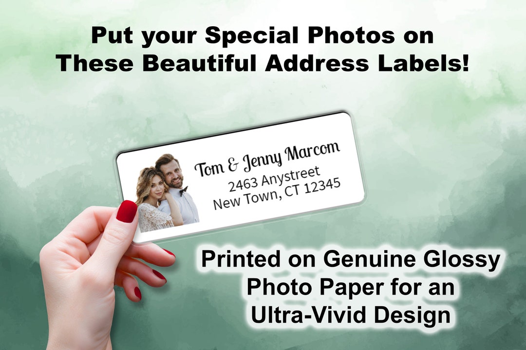 Custom Photo Address Labels: Glossy Personalized Return Labels - Etsy