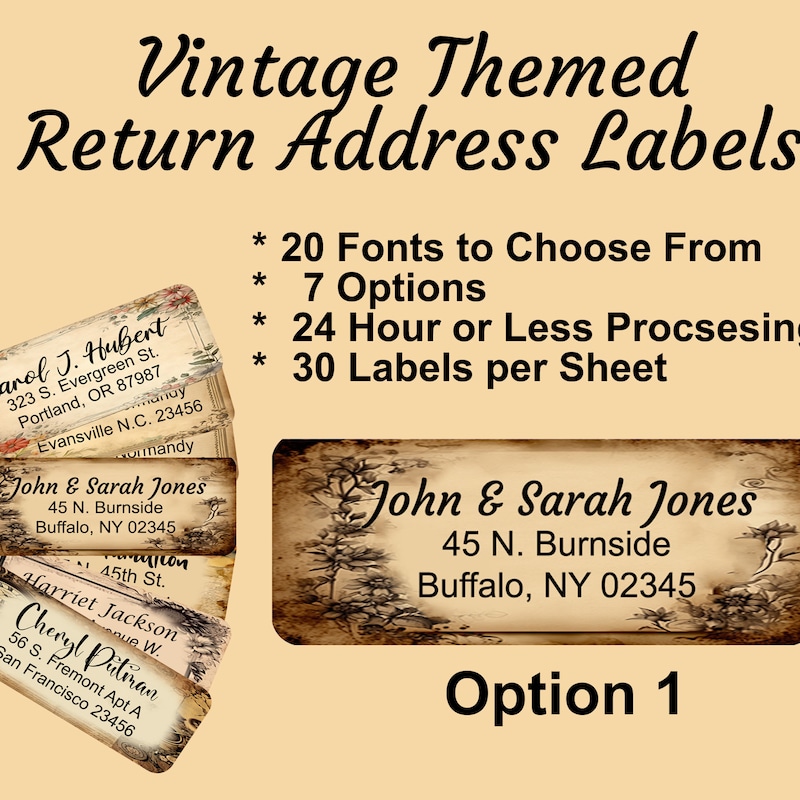 Return Address Labels - Etsy