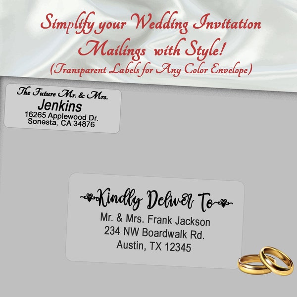 Transparent Envelope Labels - Etsy