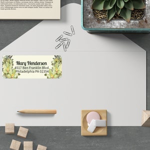 Watercolor Floral Return Mailing Labels Buy 2 Get 1 Free, Personalized ...