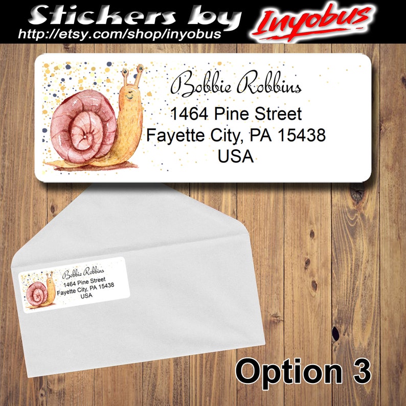 Custom Return Address Labels, Cute Images, 12 Font Choices - Etsy