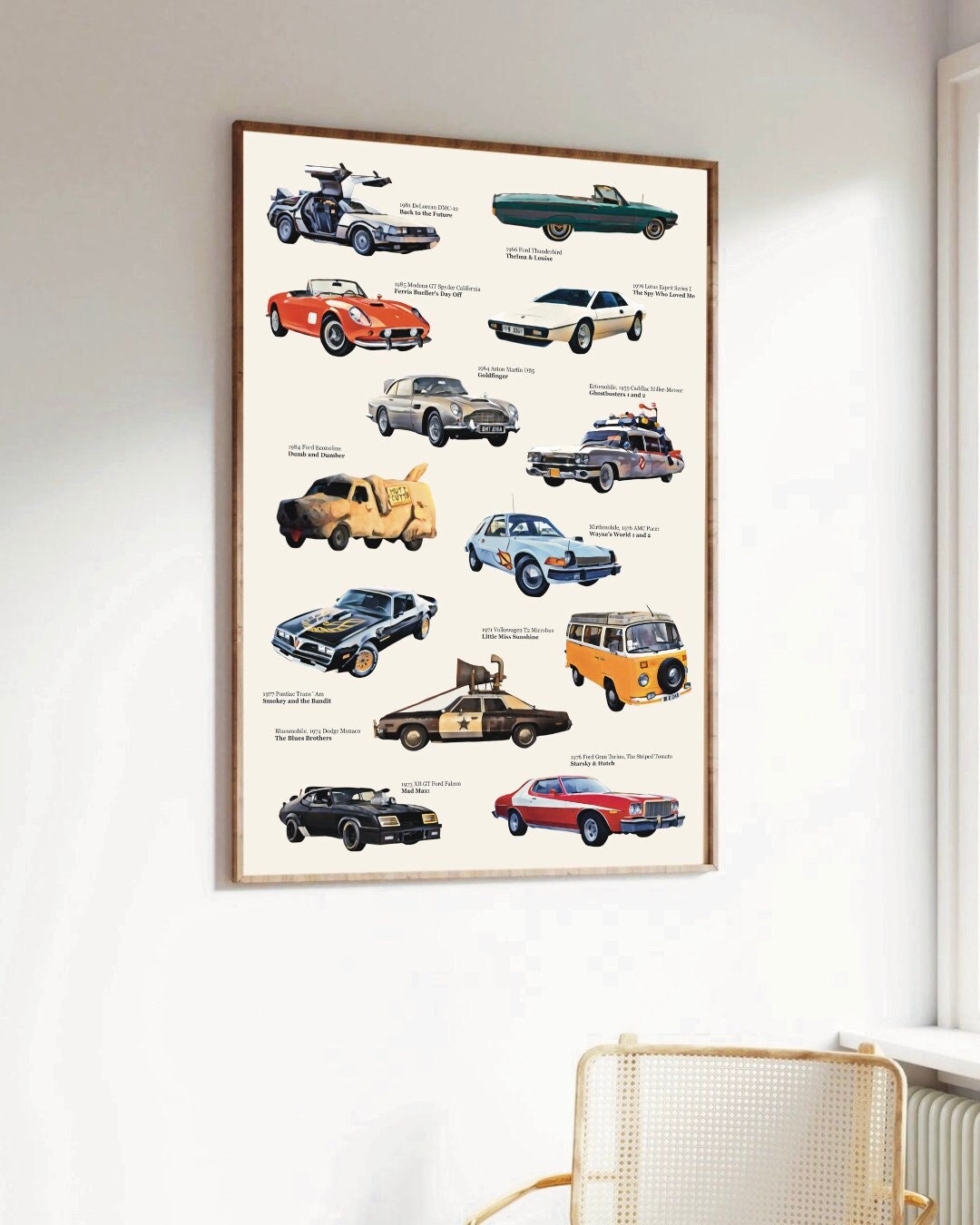 Movie Car Poster - Etsy