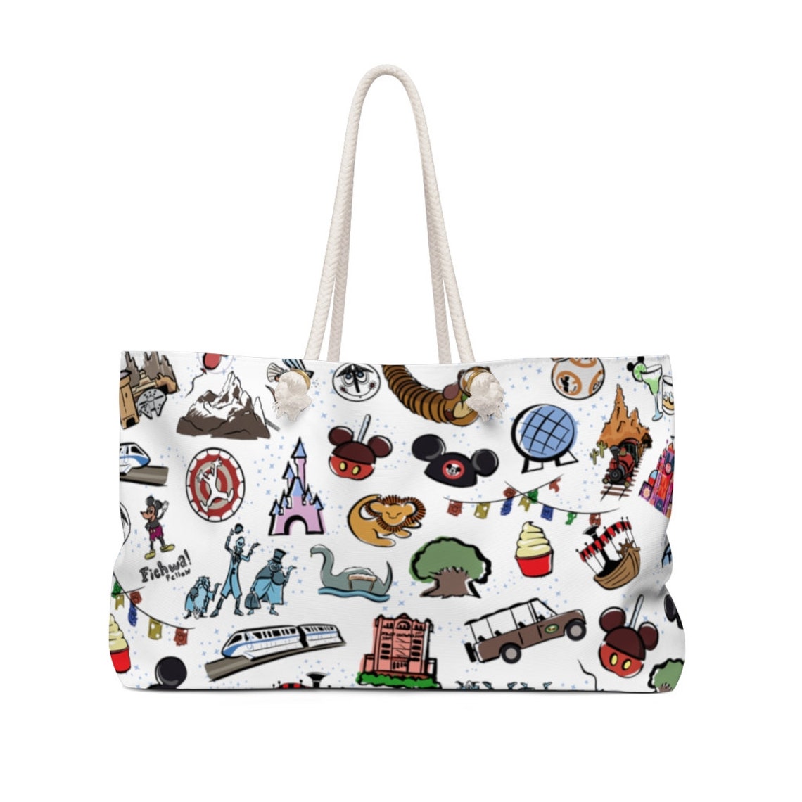 Disney Weekender Bag Disney Travel Bag Walt Disney Overnight - Etsy