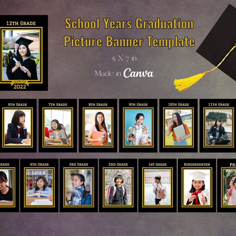 School Picture Banner - Etsy