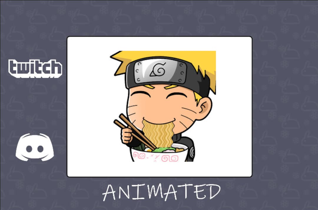 ANIMATED eat Ramen Emote / Animated Anime Emote for Twitch, Discord ...