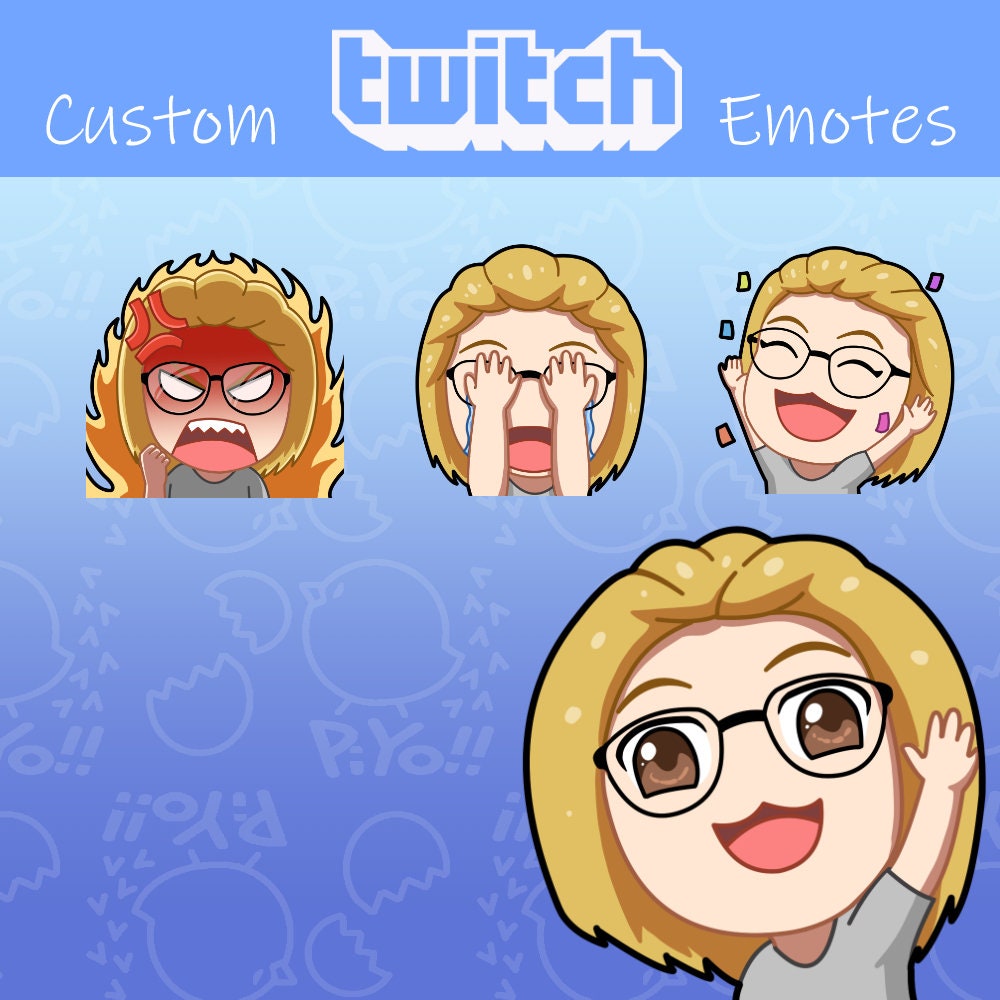 Custom Twitch Emotes Gaming Emotes Drawing Custom Emotes - Etsy