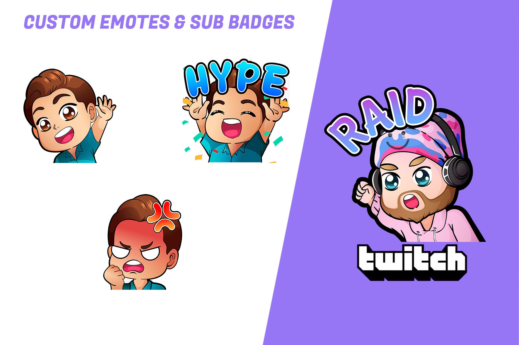 Custom Twitch Emotes Gaming Emotes Drawing Custom Emotes - Etsy