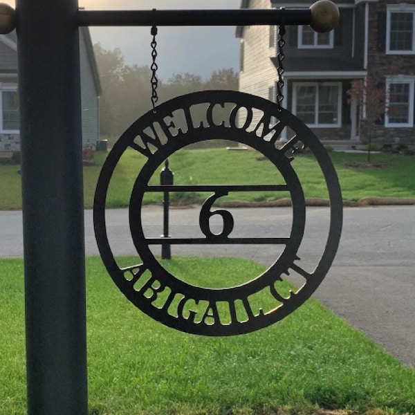 Lamp Post Address - Etsy