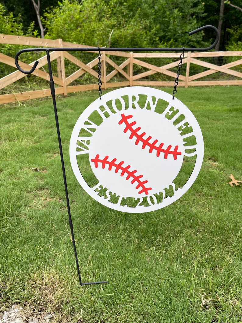 Personalized Baseball Sign Metal AMC Signs Housewarming Gifts Birthday ...