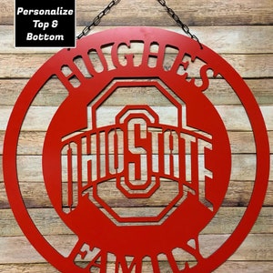 Ohio State Buckeyes Personalized Signs Garage, Man Cave, Door-wall ...