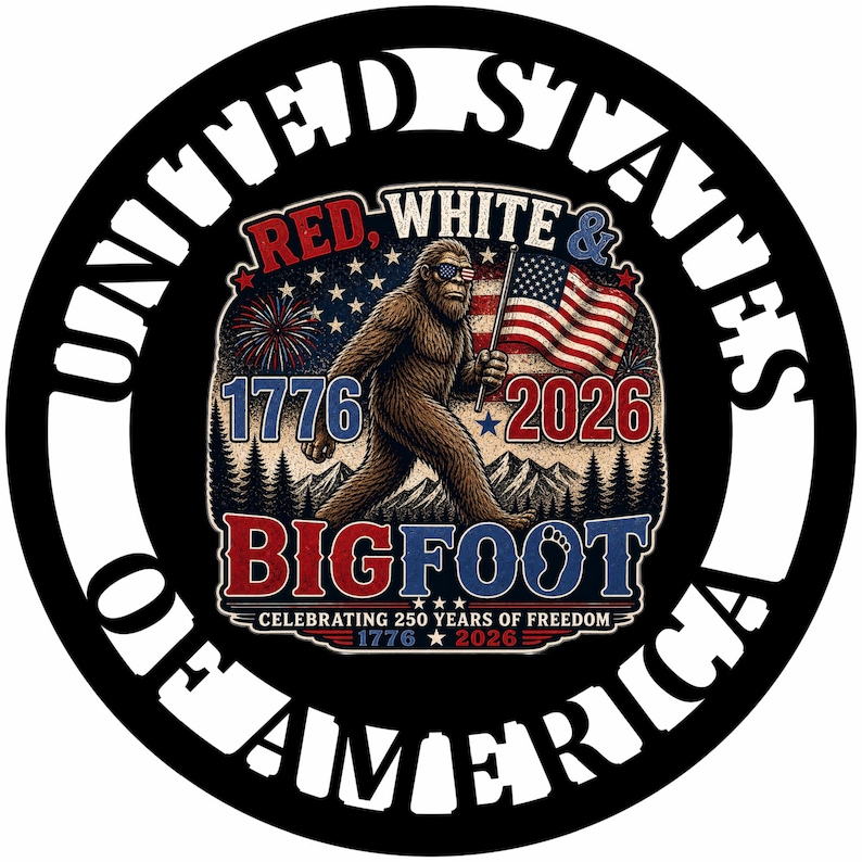 Bigfoot Metal ACM Sign Custom Ranch Outdoor Camping Name Personalized ...