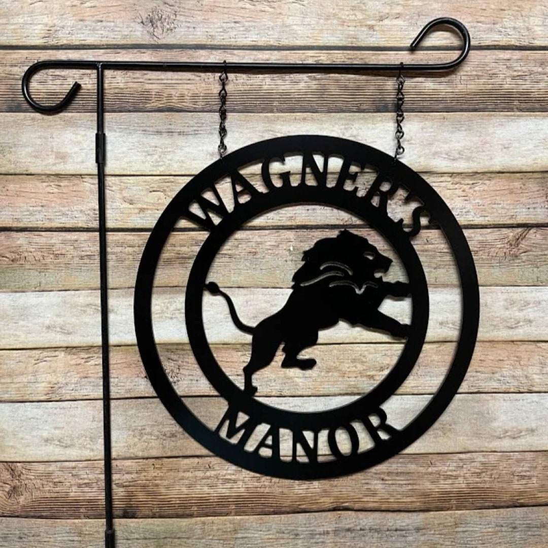 Detroit Lions - Hanging Welcome Address or Name Decor - 14", 18", or 24 ...