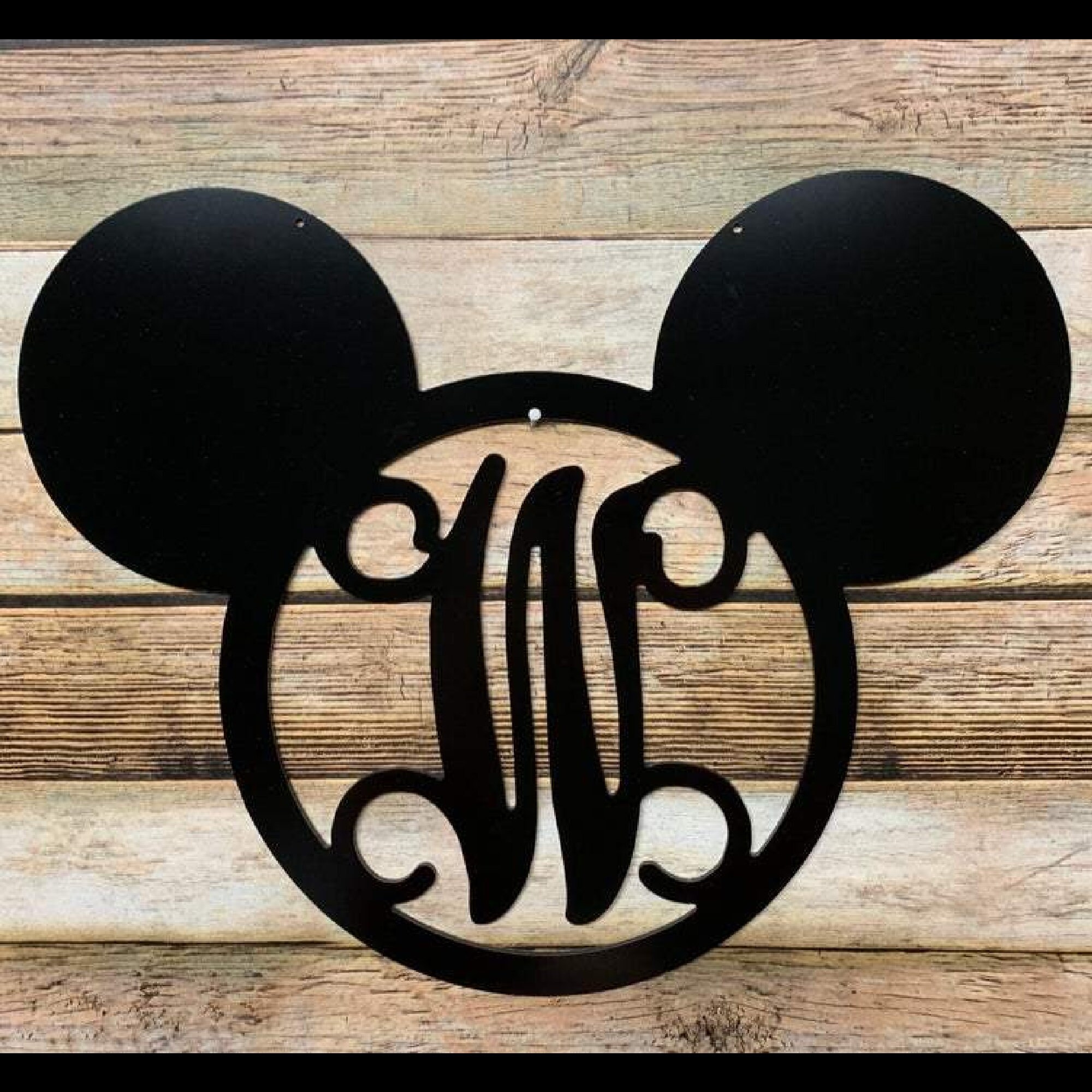 Mickey Mouse-inspired Monogram Wall Decor Personalized - Etsy UK